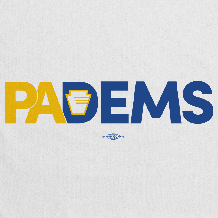 PA Dems Logo T-Shirt (White) - PA Democratic Party Store | Buy Shirts ...