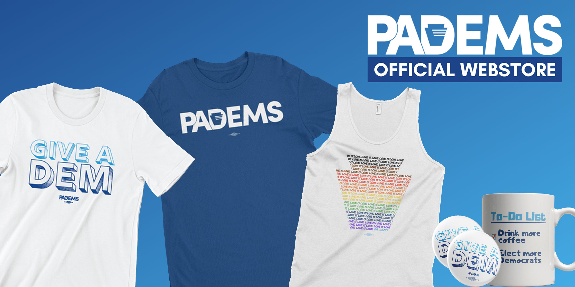 PA Democratic Party Store | Buy Shirts, Stickers, Gear & Gifts for PA ...