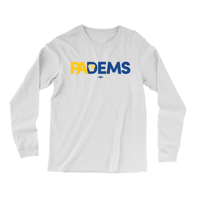 PA Dems Logo (White Long-Sleeve Tee) - PA Democratic Party Store | Buy ...