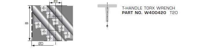 Helical Staggered Tooth Toolheads Roughing