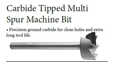 Carbide Tipped Multi Spur Machine Bit