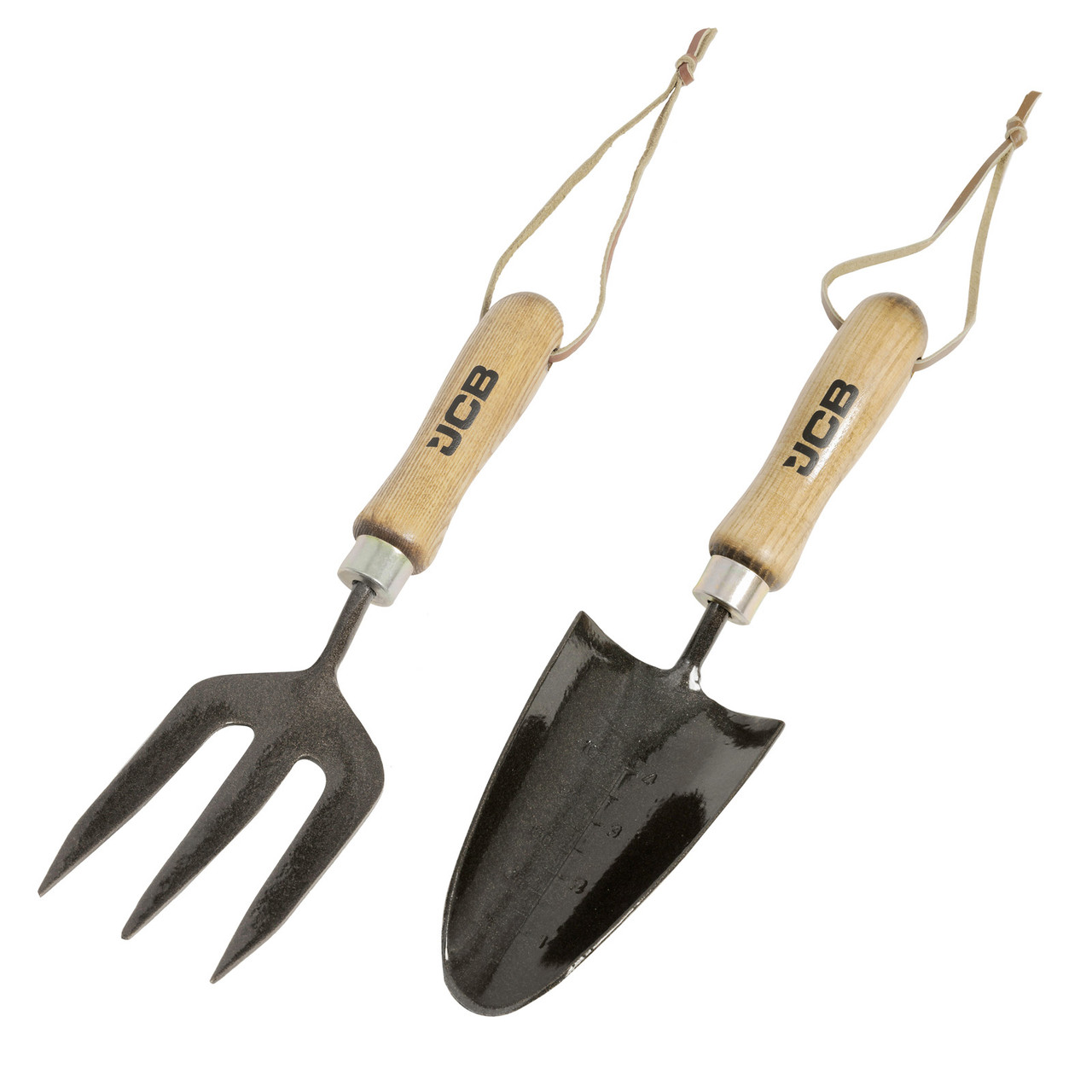 JCB Heritage High Carbon Steel Forged Hand Trowel and Fork Set JCBHTSET01