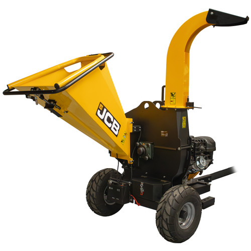 JCB 120mm / 4.72” Heavy-duty Petrol Wood Chipper 457cc, 15hp 4-Stroke ...