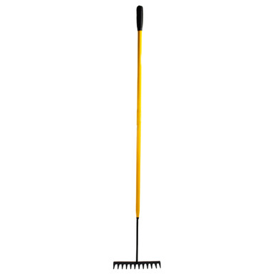 JCB Tubular Steel 12 Teeth Garden Rake, 150cm | JCBGR01