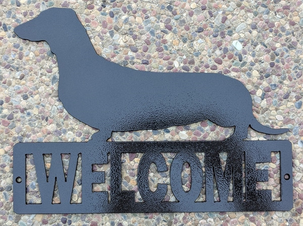 Dachshund Wiener Dog Welcome Sign