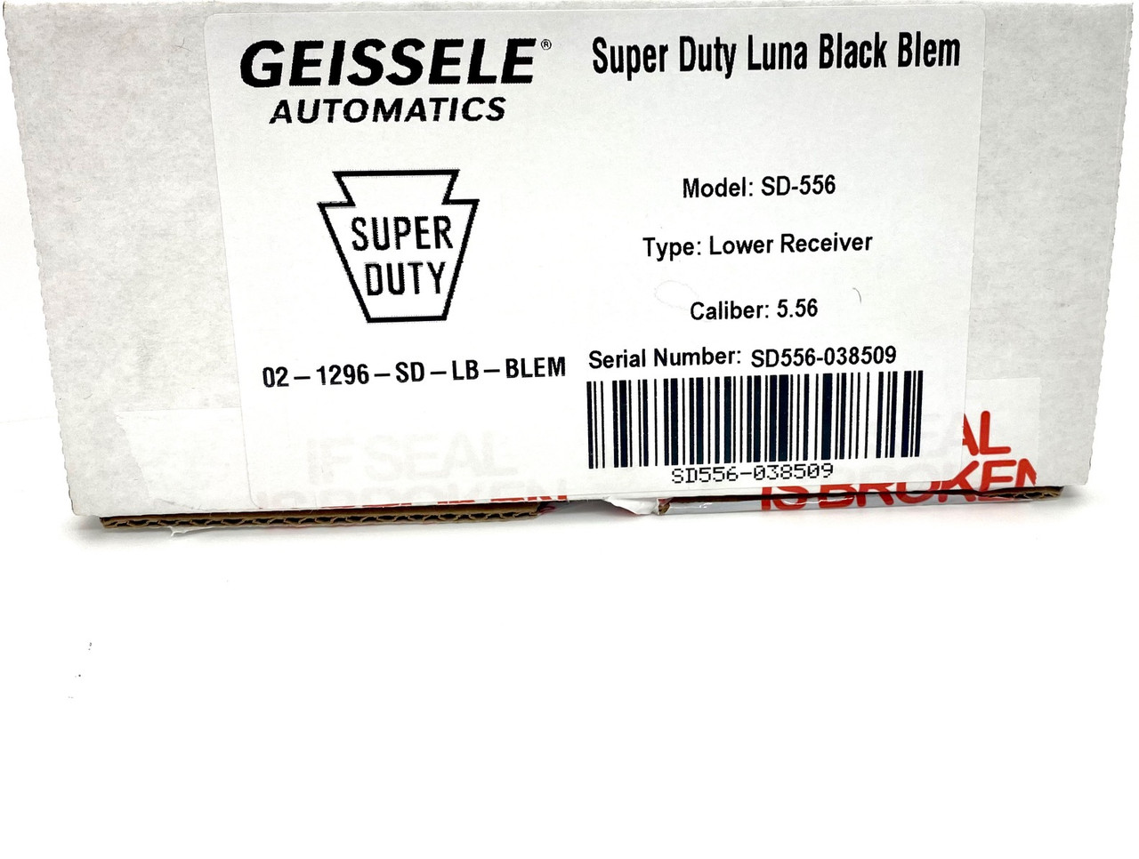 Geissele Super Duty Stripped Lower Receiver, ODG - COUNT BLEMULA