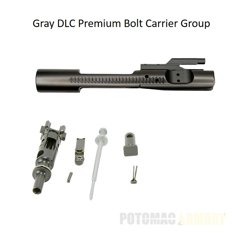 Toolcraft Premium M16 5.56 Bolt Carrier Group DLC Coated - Gray