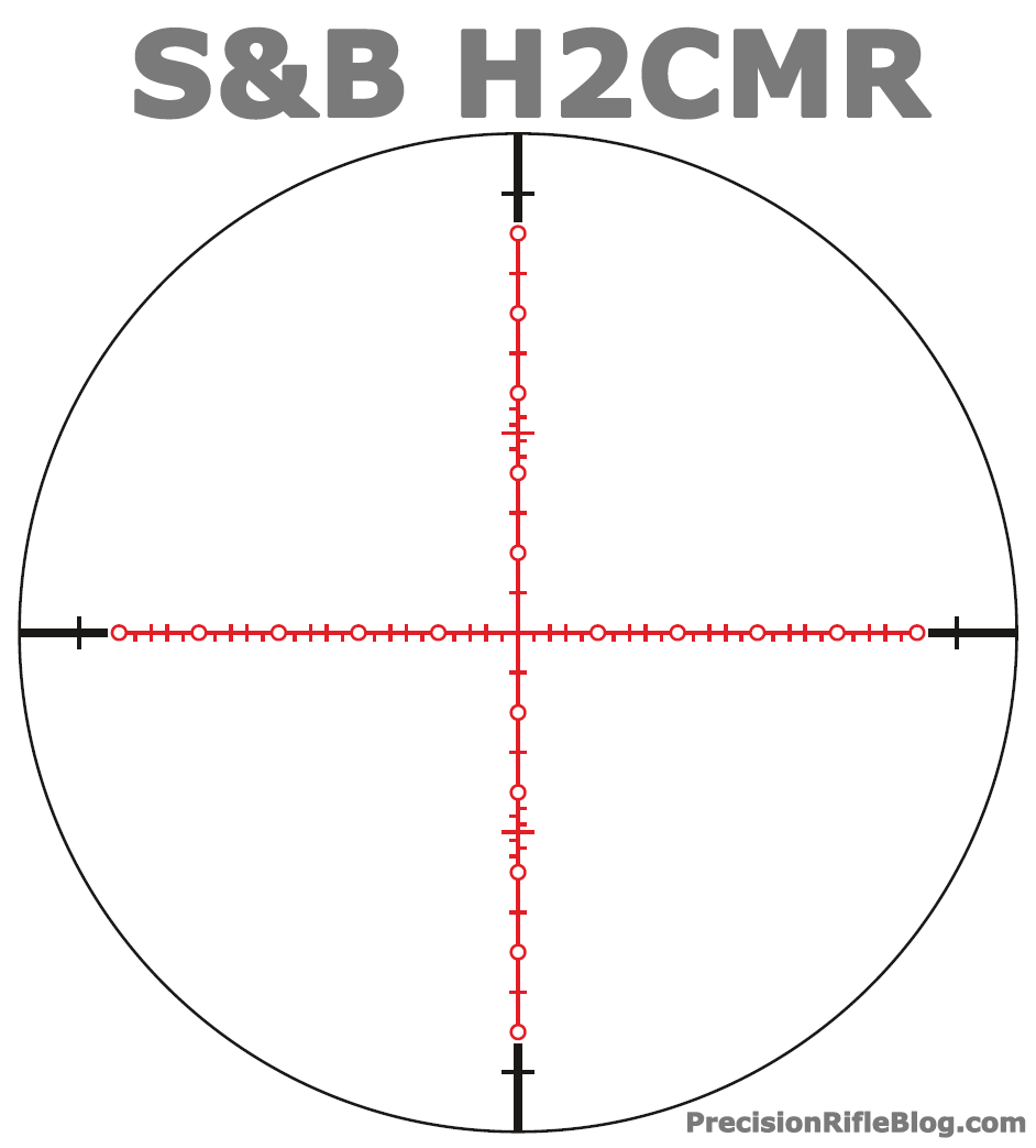 Schmidt & Bender 5-25x56 PM II DT II+ H2CMR .1 MRAD Riflescope ...