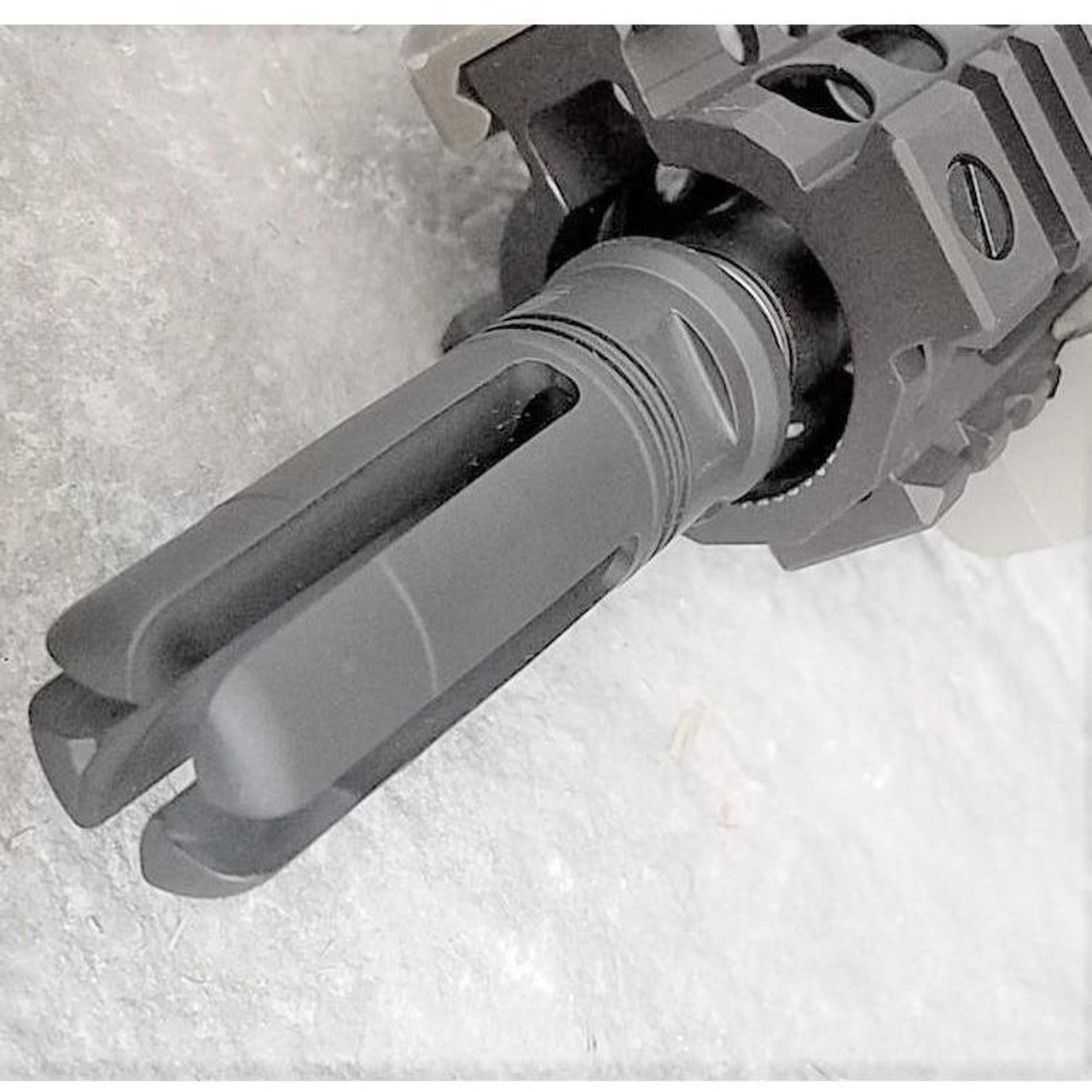 Surefire 4-prong SOCOM flash hider, the real deal available from your friends at Charlie's