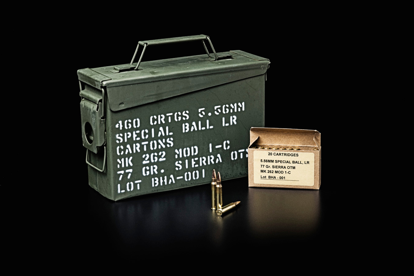 Black Hills Ammo: Mk262 Mod1 military package 5.56mm