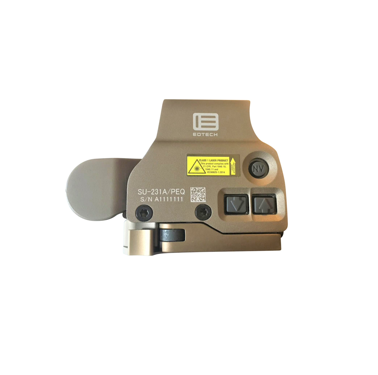 EOTech EXPS3-0 SU-231A/PEQ 68 MOA Ring & MOA Single Dot in black and tan