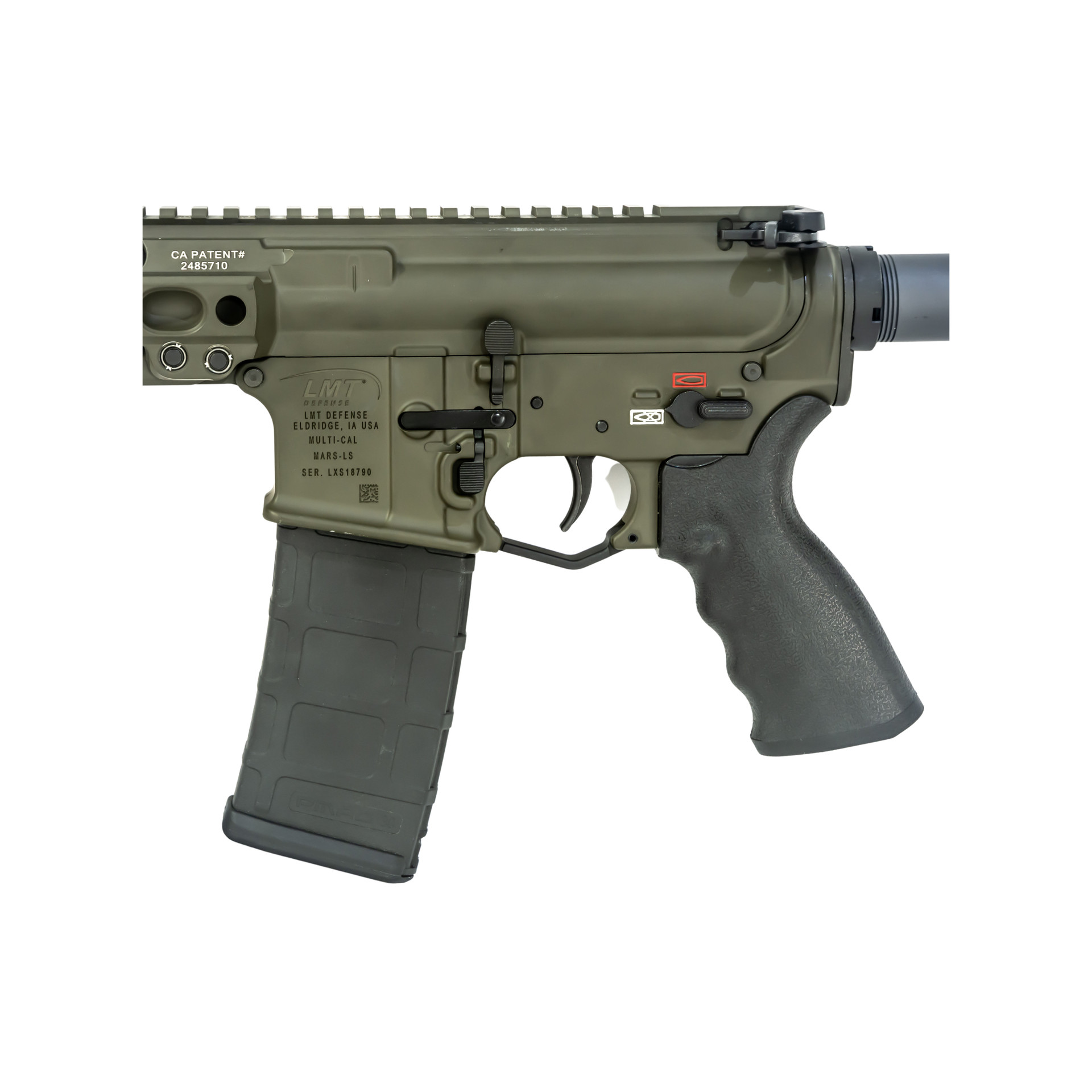 LMT CQB MARS Monolithic QUAD 5.56mm rifle, 16" in OD Green | For Sale
