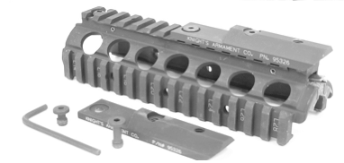 Knights Armament low profile PEQ-2 IPEL mount for RIS - NOS KM-95326-01