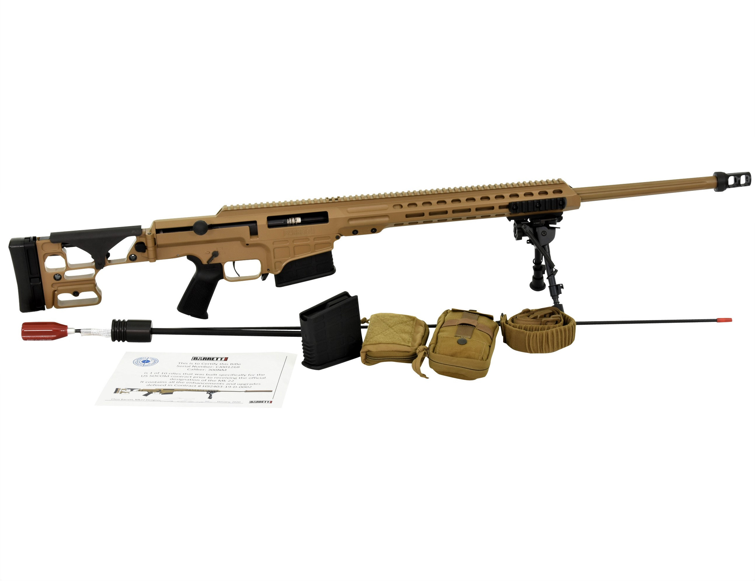 Barrett Mk22 ASR MRAD Advanced Sniper System Deployment Package with 3 ...