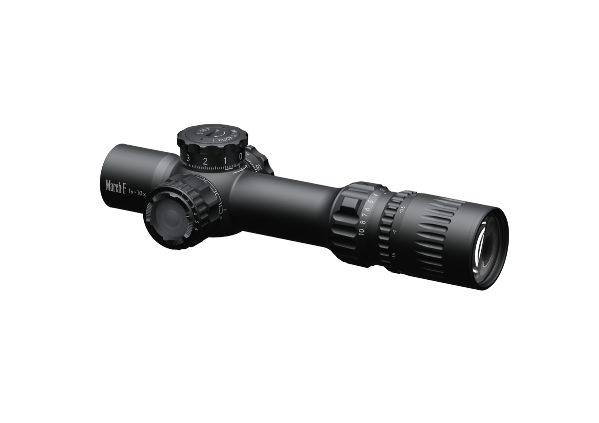 March, Shorty, 1-10x, dual cc, dual focal plane, FFP, DR-1, LPVO