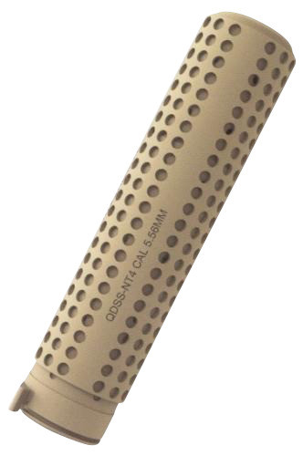 Knights' Armament KAC 556 QDSS-NT4 Suppressor in Black + Taupe KM-96062-1