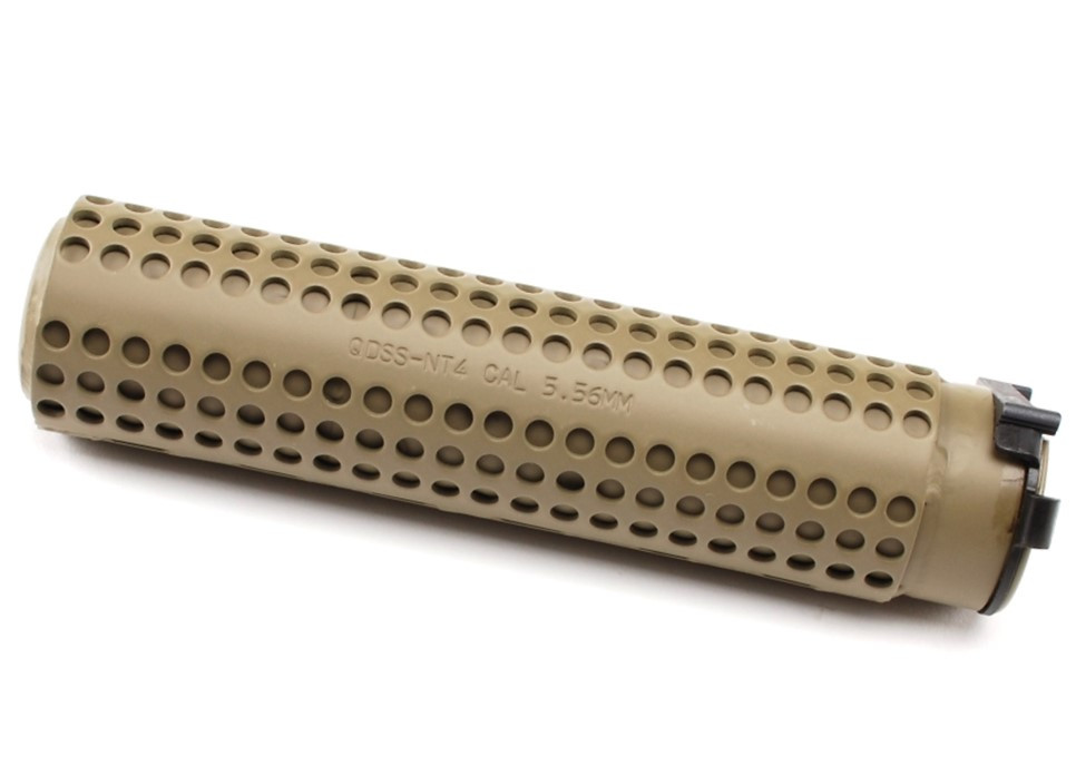 Knights' Armament KAC 556 QDSS-NT4 Suppressor in Black + Taupe KM-96062-1