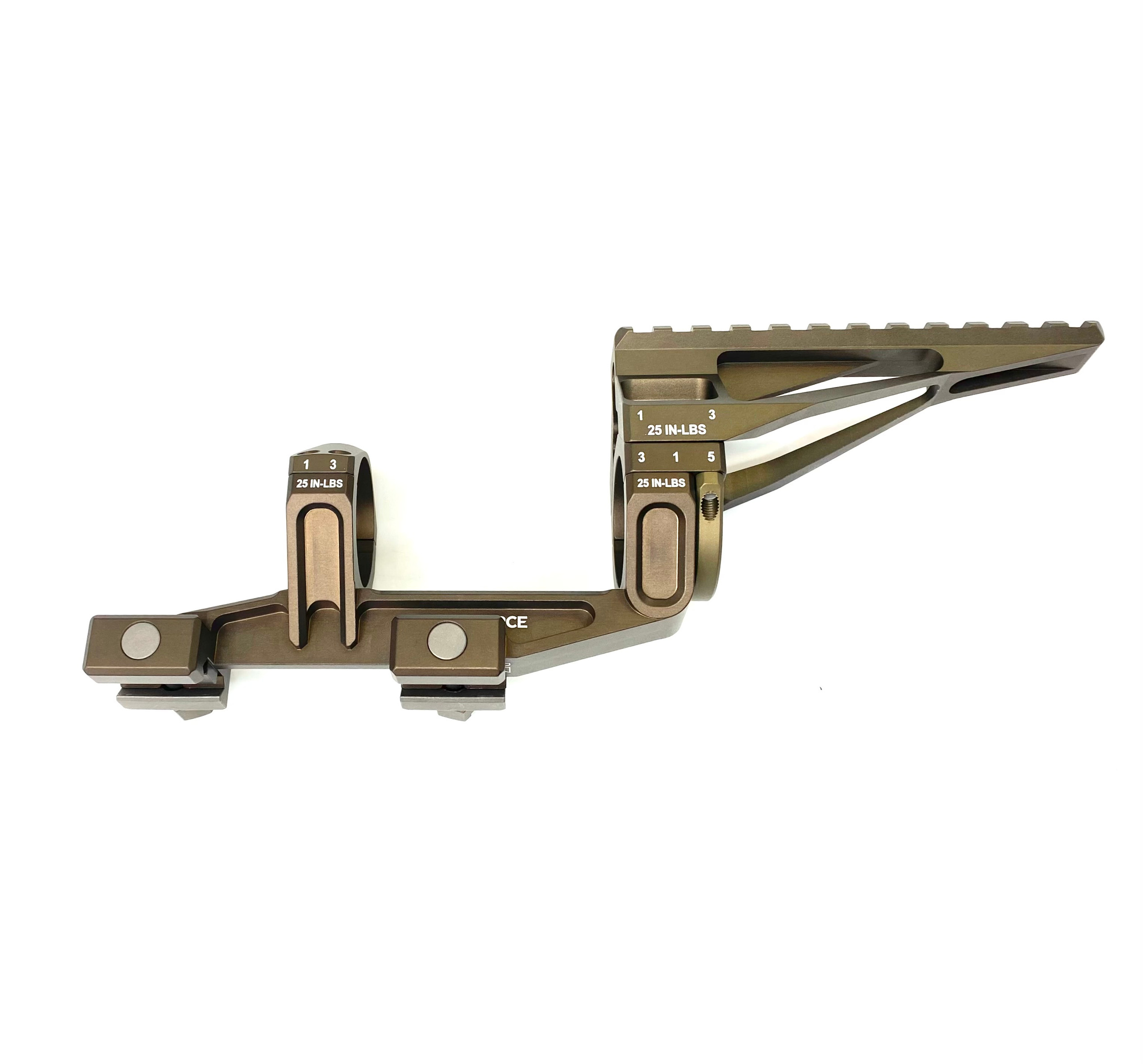 Nightforce Mk22 34mm Military Grade Scope Mount with Top Rail in FDE