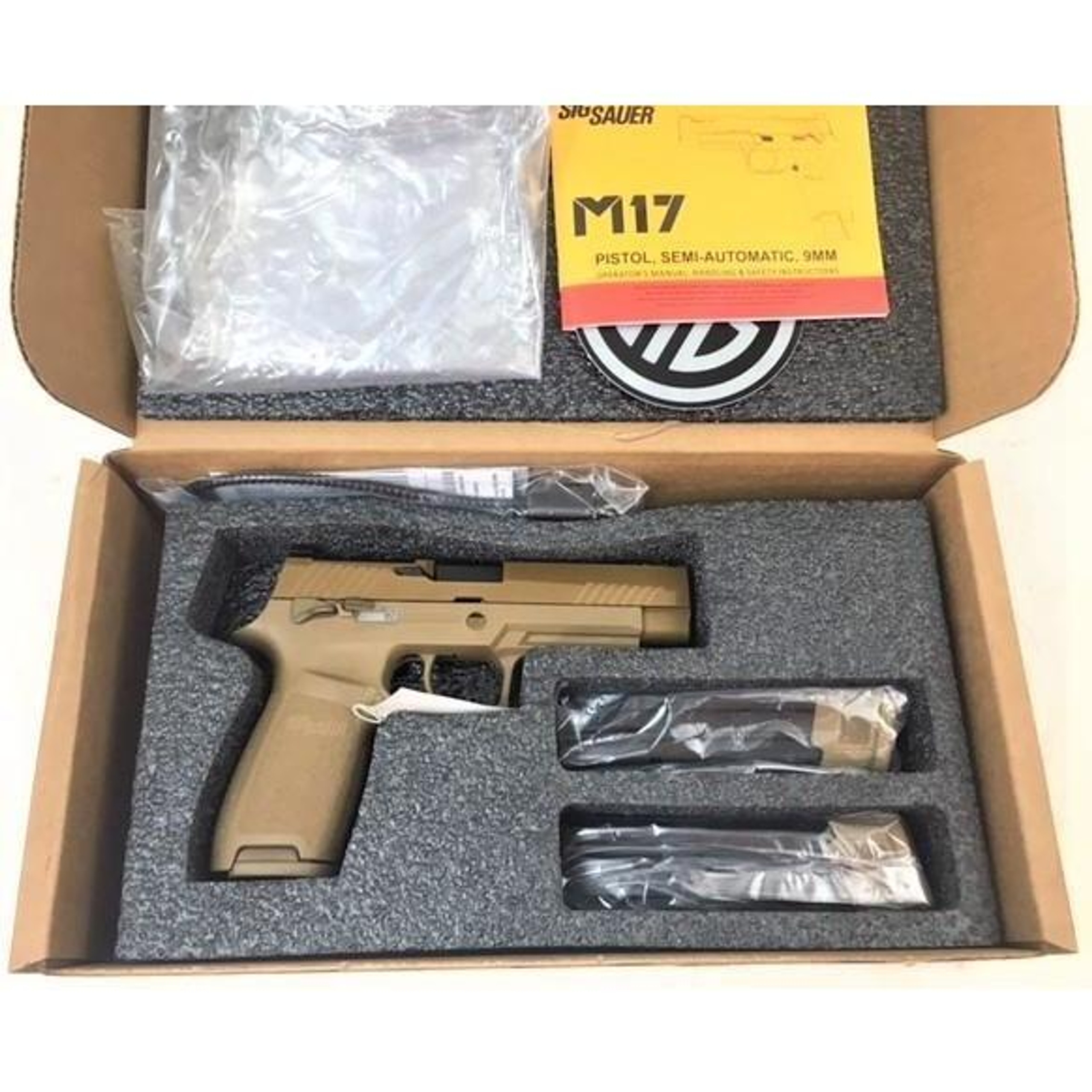 Sig Sauer P320 M17 Commemorative 9mm military pistol