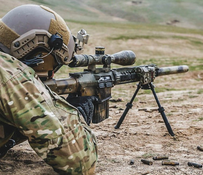 Knights Armament KAC 7.62 Free Float Rifle RAS (Mk11 Mod0) w/3 panels