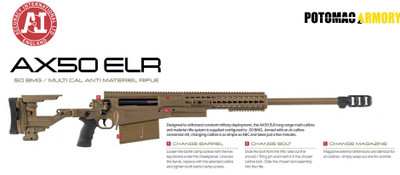 AI - Accuracy International AX50 ELR Folding Sniper Rifle - Dark Earth ...
