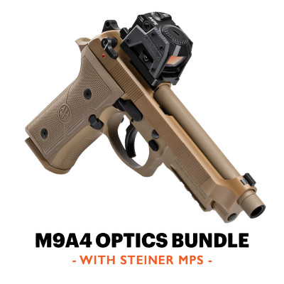 Beretta M9A4 G 9mm 18-Round Pistol with Steiner MPS Red Dot - FDE