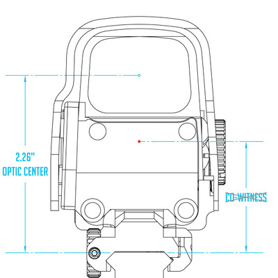 Scalarworks LEAP/12 EOTech EXPS Mount - 2.26” Height - SW2400