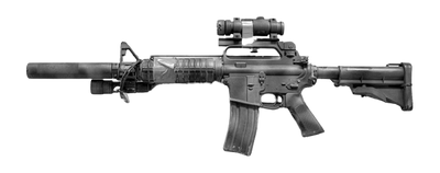 Gordon Delta Carbine A2 Upper Receiver Group and M4 Suppressor Matched ...