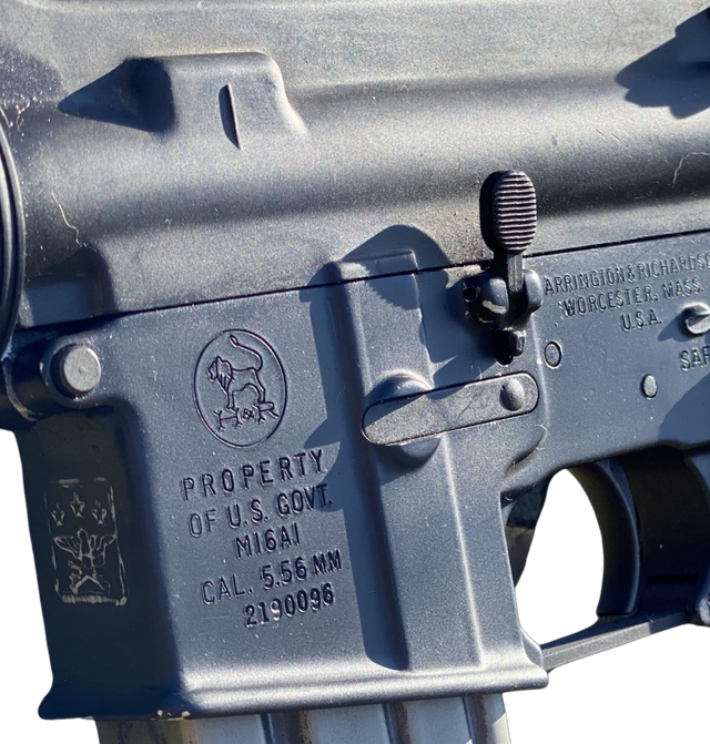 M16 Retro DOD Acceptance Rubber Stamp - DAS - Charlie's Custom Clones