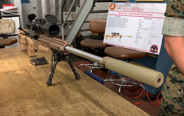Mk13 Mod 7 AI USMC Sniper Rifle US Navy Crane Designed