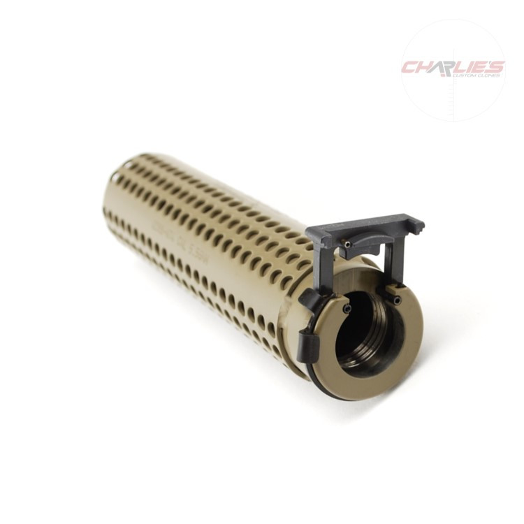 Knights' Armament KAC 556 QDSS-NT4 Suppressor in Black + Taupe KM-96062-1