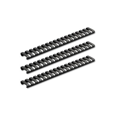 Ergo Original Rail Ladder Covers (3 pack) for Daniel Defense RIS-II - Black