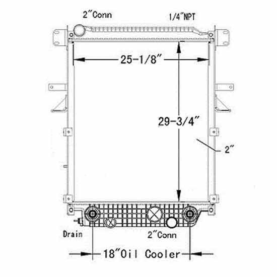 BESTfit Plastic Aluminum Radiator Kit W/ Oil Cooler, Frame For ...