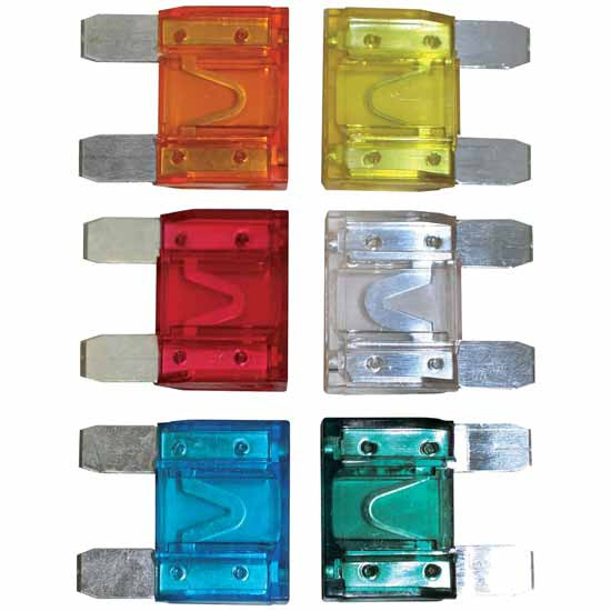 50 Piece Maxi Blade Fuse Kit With 20 To 60 Amp Maxi Spade Fuses - Elite ...