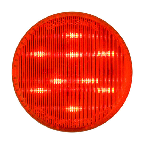 2.5 Inch 9 Diode Round Red LED Dual Function LED Light - Elite Truck ...