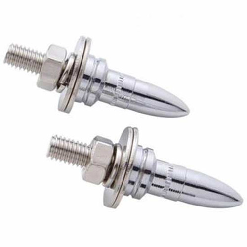 Chrome Bullet Shape License Plate Fastener - 2 Pack - Elite Truck ...