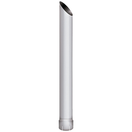 BESTfit Chrome 5 Inch Miter Cut Exhaust Stack - 72 Inch Length W ...