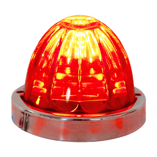 Durable Elegance: 3 Inch Red LED Watermelon Light with Stainless Steel ...