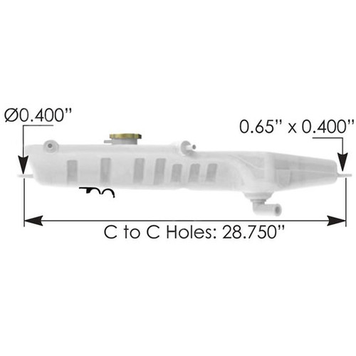 Coolant Reservoir Replaces F5HZ8A080AA For Ford F600, F700 & F800 ...