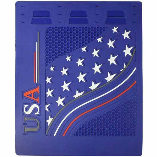 24 X 30 Inch Waving Flag Mud Flaps With Blue Background - Elite Truck ...