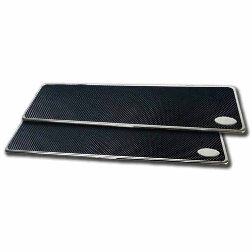 16 Inch Chrome-Plated Billet Aluminum Step Plate With Rubber Raised ...