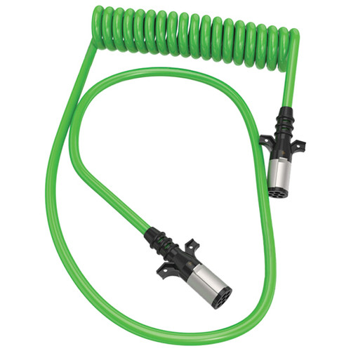 15 Feet 7-Way Green ABS Electric Cable Assembly W/ 12 & 72 inch Leads ...
