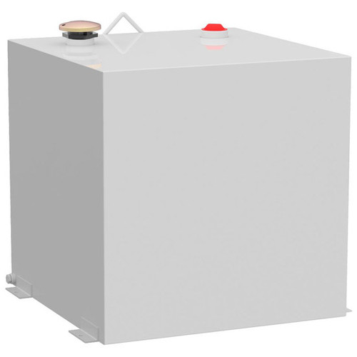 White Smooth Steel 53 Gallon Transfer Tank Compatible W/ Most Short Bed ...