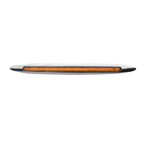 17 Inch 24 Diode Slim Flatline Amber LED Light W/ Amber Lens - Elite ...