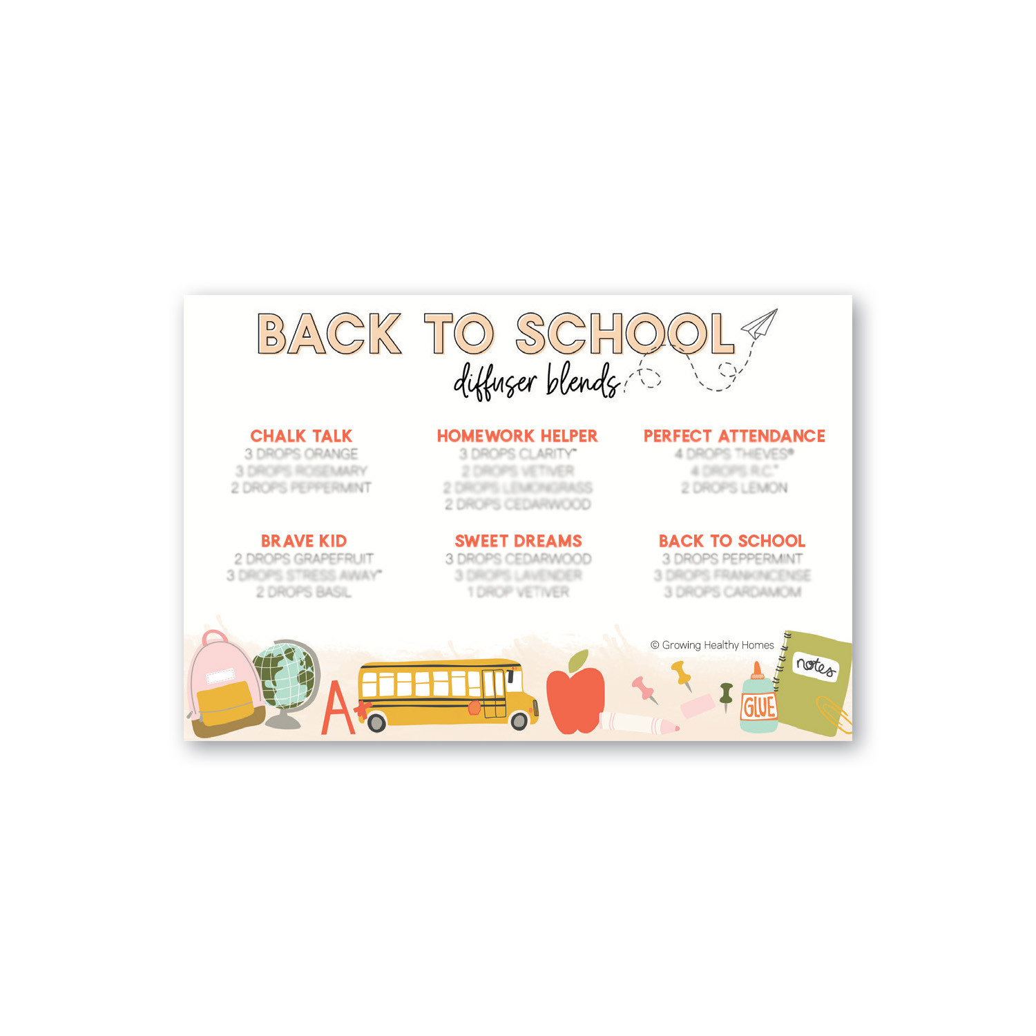 Back 2 School Class Bundle - Growing Healthy Homes