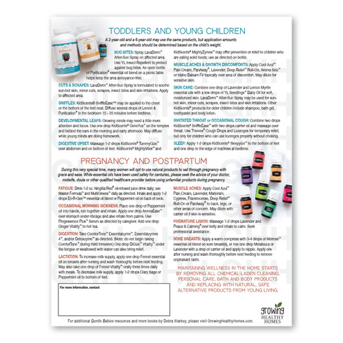Gentle Babies Quick Reference Handout Pack - Growing Healthy Homes