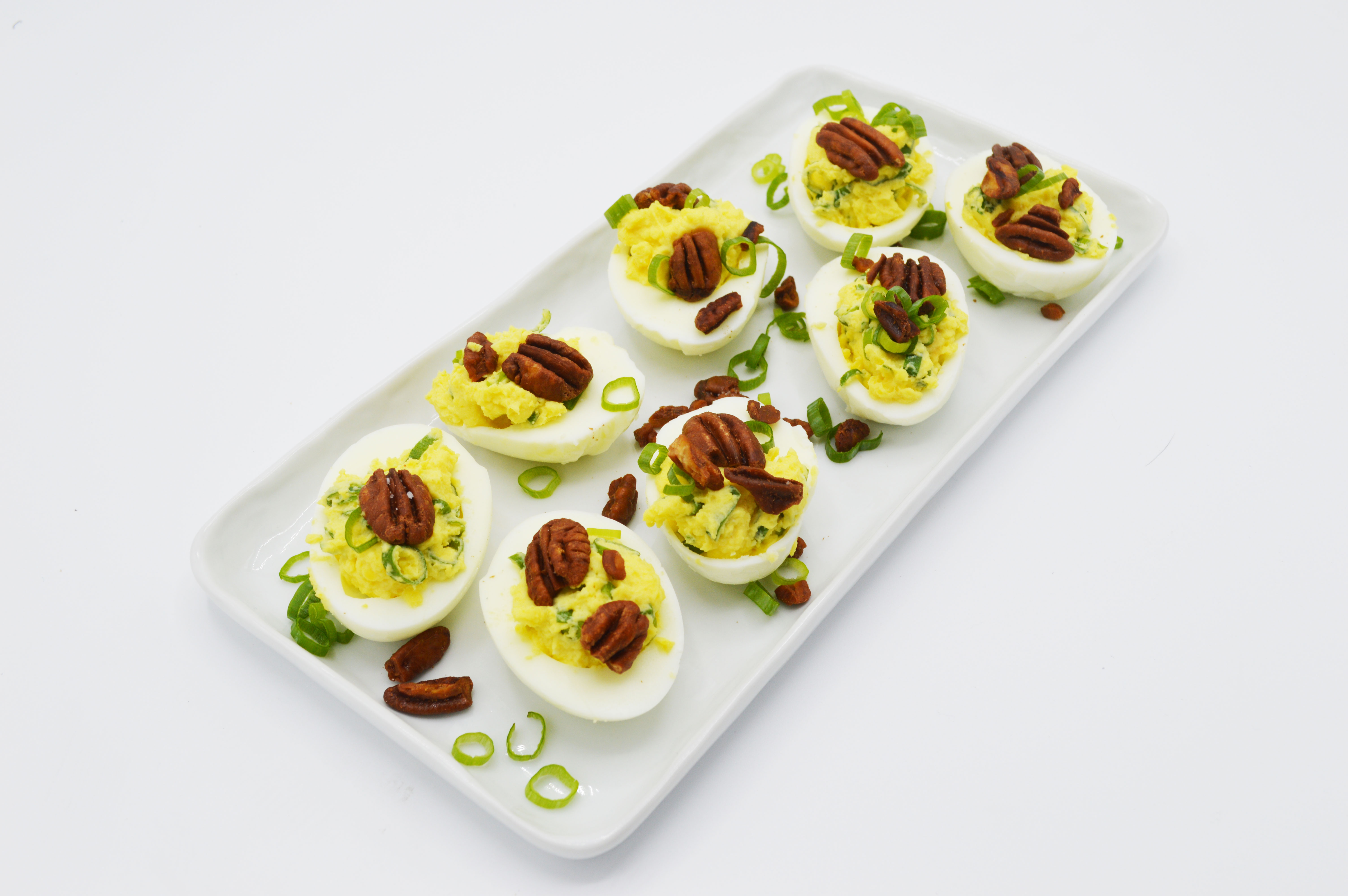 Pecan Deviled Eggs - Those Nuts!