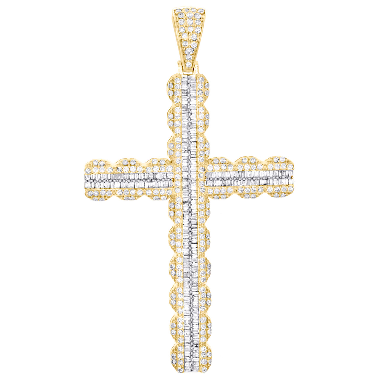Sterling Silver Round Diamond Cross Plus Sign 16mm Fancy 8.25" Bracelet ...