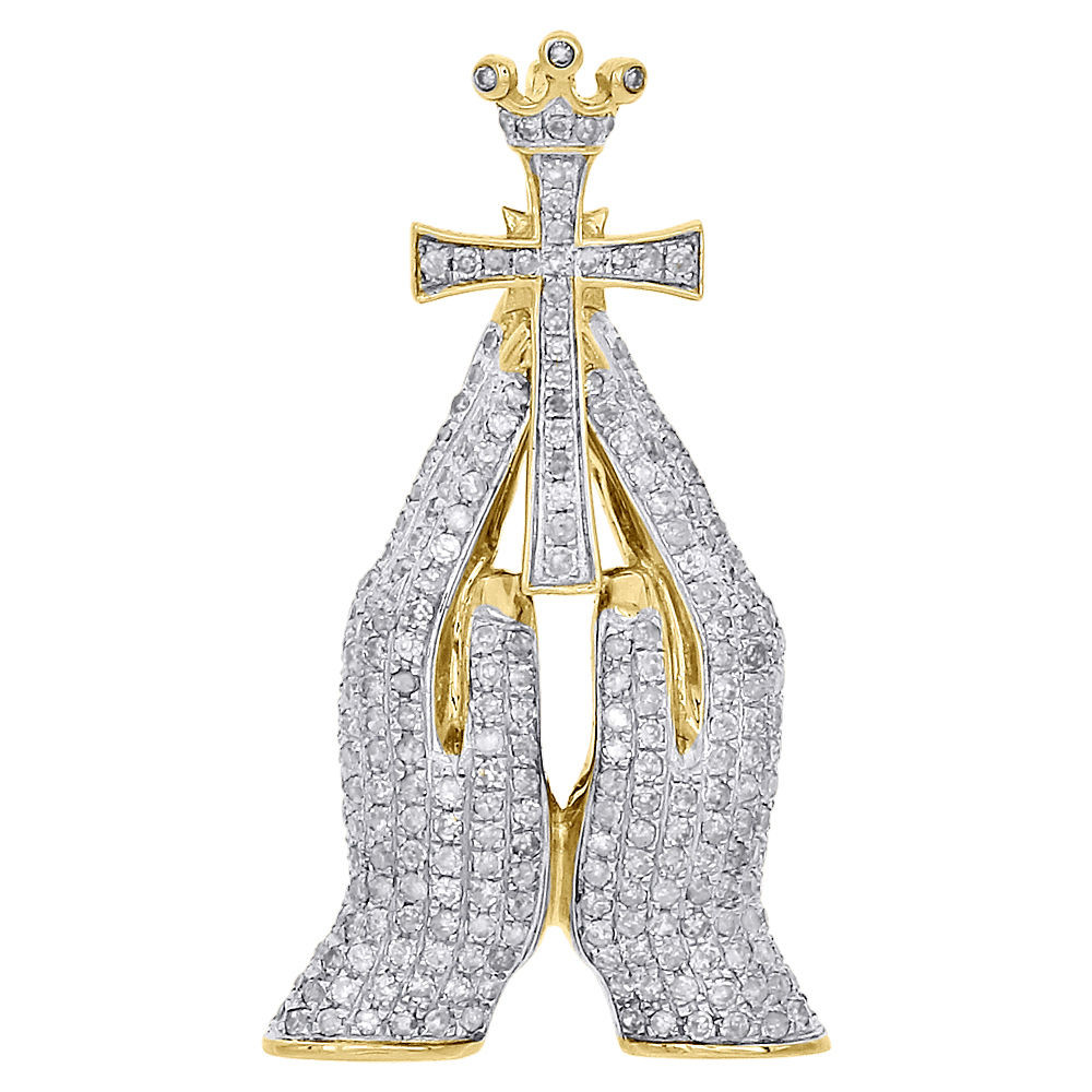 Praying Hands With Cross Necklace
