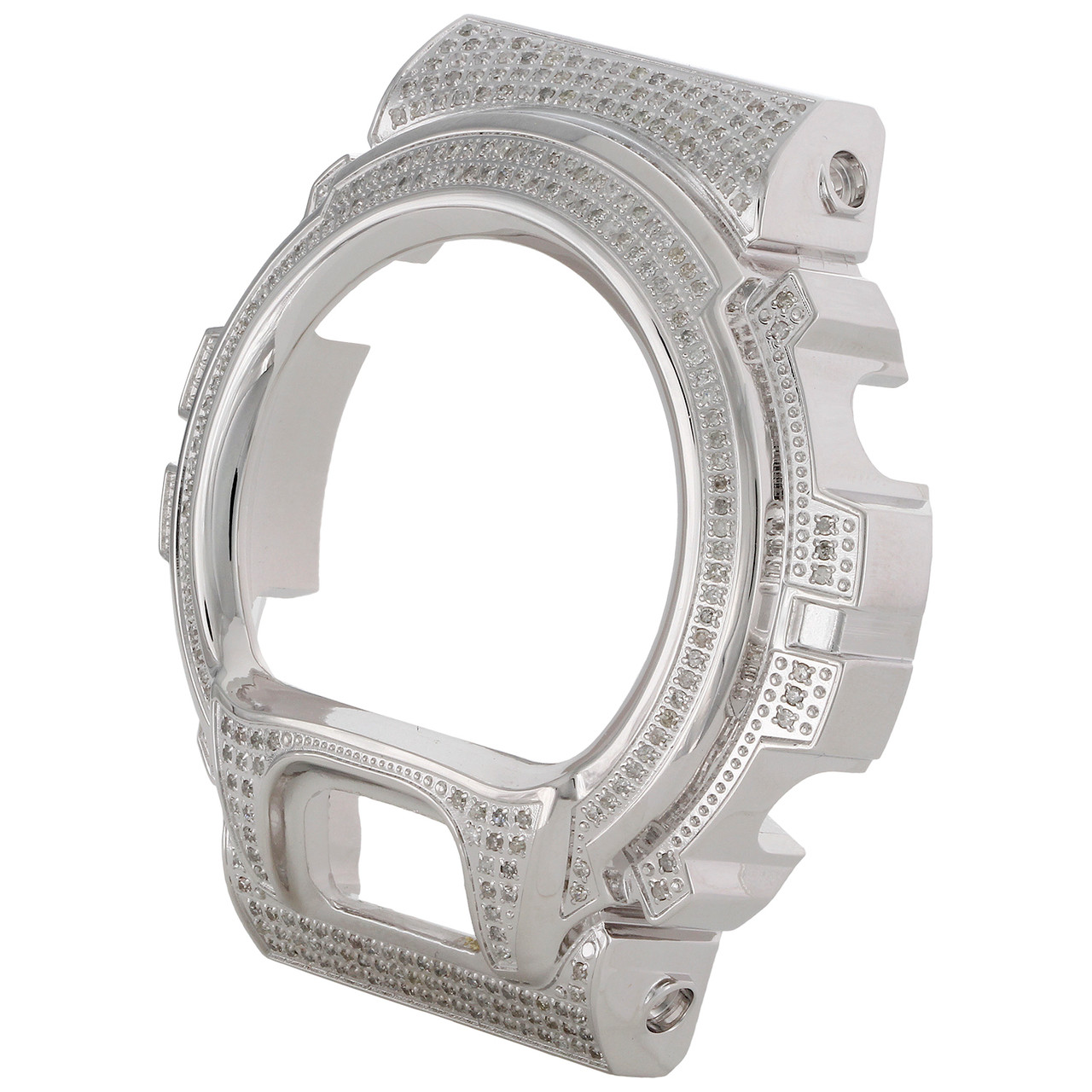Casio Mens Real White Diamond Custom Watch Case For G-Shock Model ...